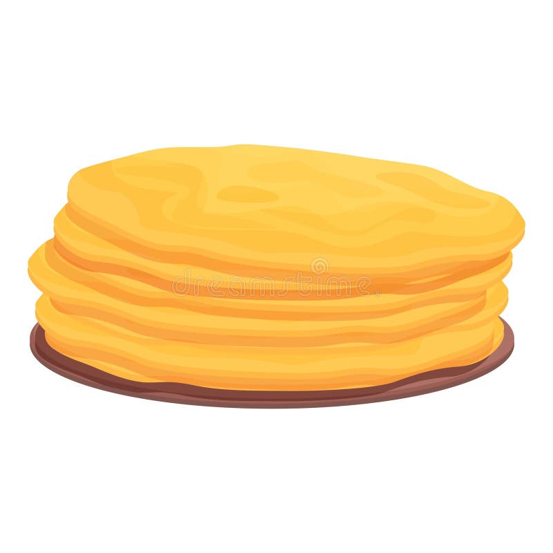 Home Made Pancakes Icon Cartoon Vector. Stack Cooking Stock Vector ...