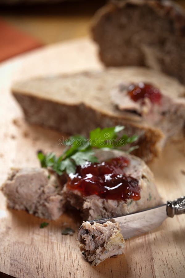 Home made pate stock photo. Image of food, confit, bread - 11554398