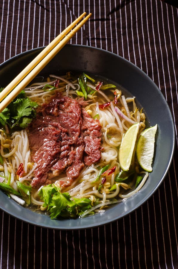 Home made Pho stock photo. Image of ingredients, rice - 33021698