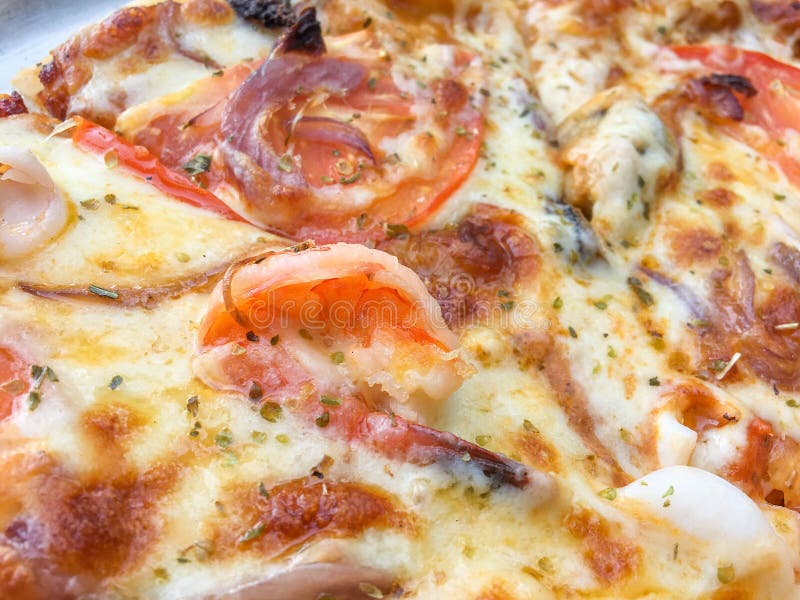 Home Made Pizza on Lunch Time Stock Photo - Image of sauce, mozzarella ...