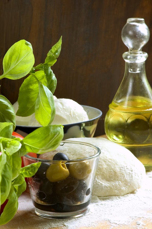 Home-made pizza step one stock image. Image of italian - 3262997