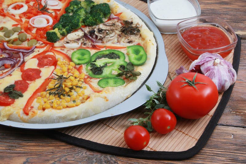 Home made pizza stock photo. Image of mozzarella, dough - 42288972