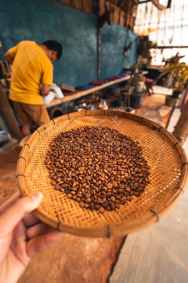 Home-made Roasted Coffee Beans Editorial Stock Photo - Image of natural ...