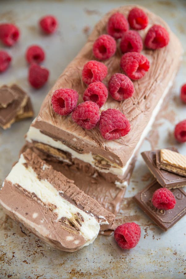 Home Made Semifreddo Ice Cream Stock Image - Image of confectionery ...