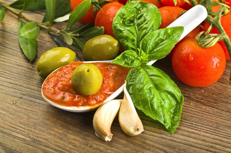 Home made souce stock photo. Image of basil, veggie, leaf - 20090050