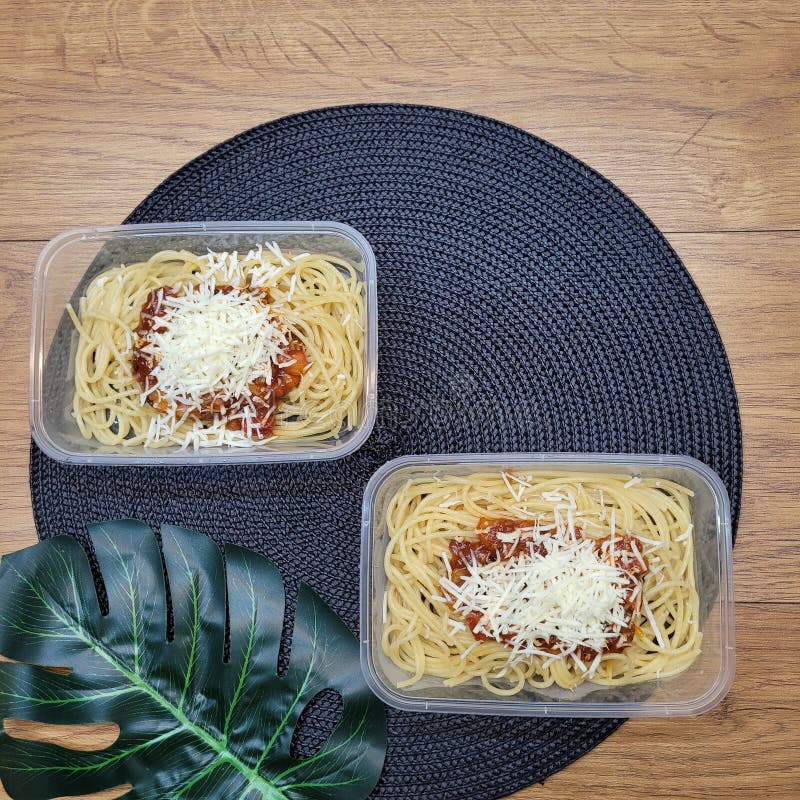 Home Made Spagheti Topping Cheese Stock Photo - Image of topping ...