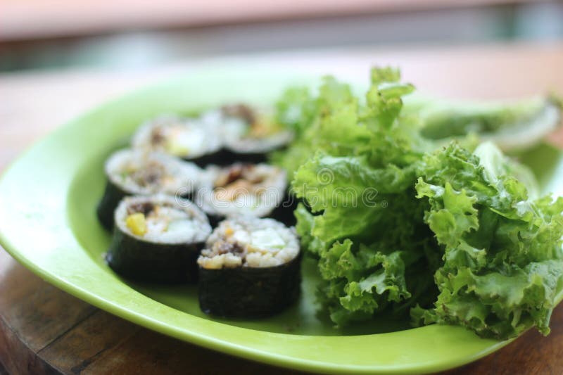 Home made Sushi stock photo. Image of sushirolls, meat - 270604838