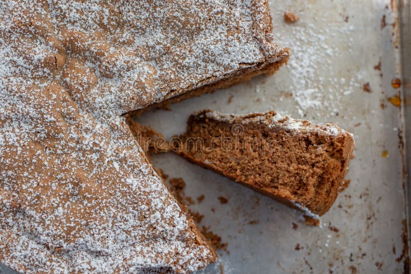 Home Made Sweet Chocolate Chestnut Cake on a Table Stock Photo - Image ...
