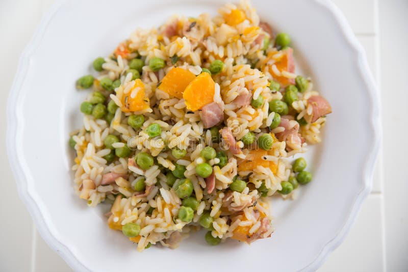 Home Made Vegetable Risotto Stock Photo - Image of cook, focus: 46037566