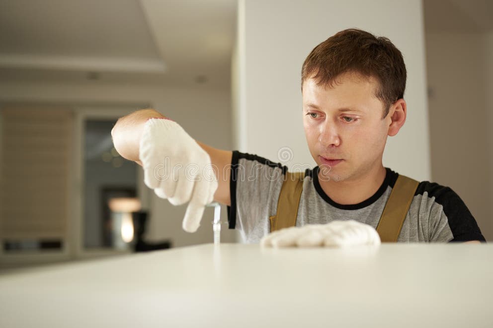 Home man helper theme stock image. Image of male, assembly - 105465061
