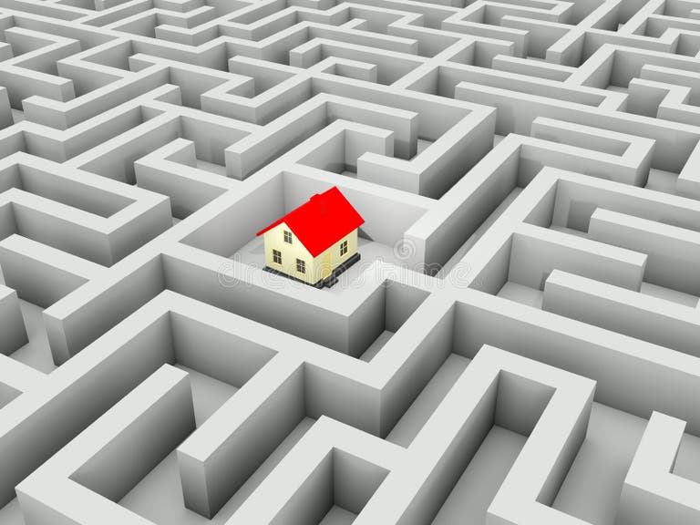 Estate Home Maze Puzzle Stock Illustrations – 68 Estate Home Maze ...