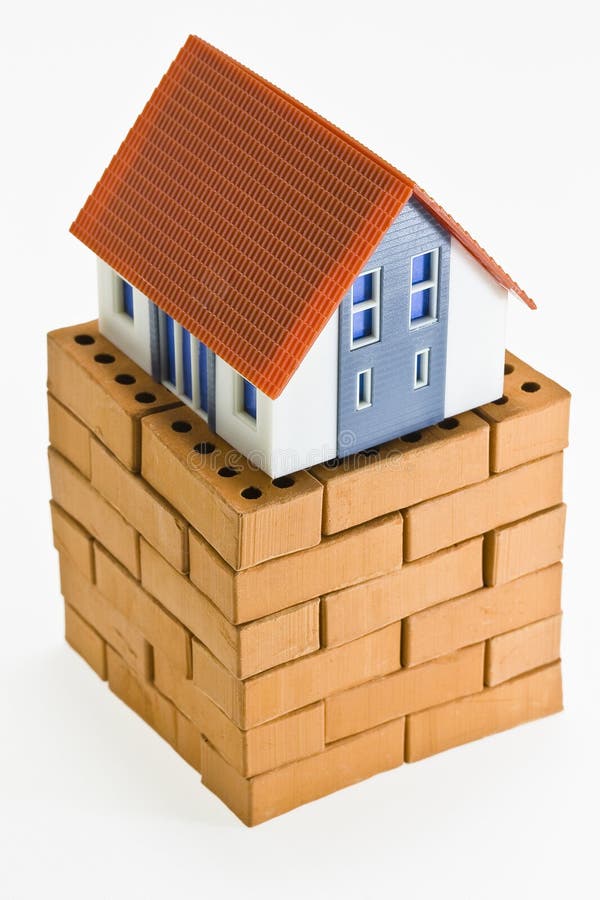Home Model with Small Terracotta Bricks - House Construction and ...