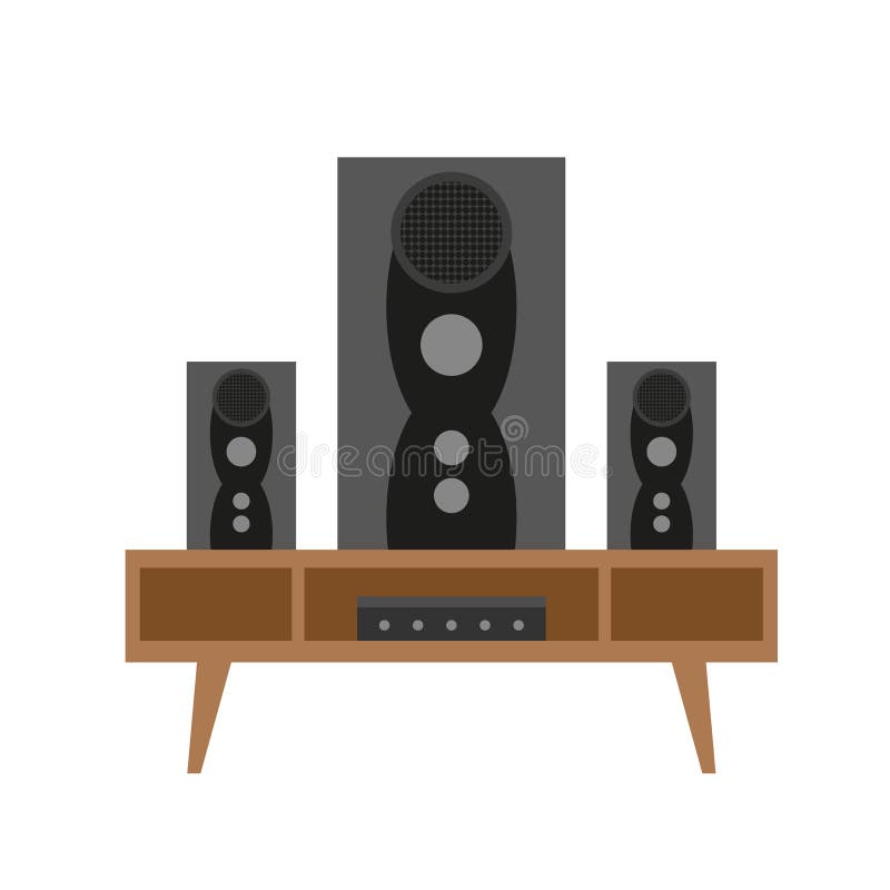 Home Modern Stereo Audio System Icon Stock Vector - Illustration of ...