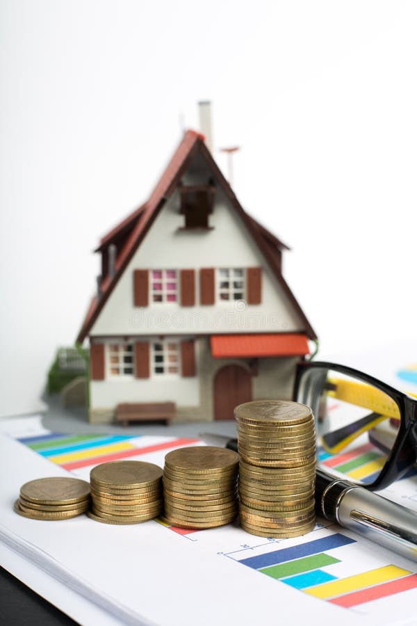 Home and Money stock photo. Image of finance, stack, house - 60424276