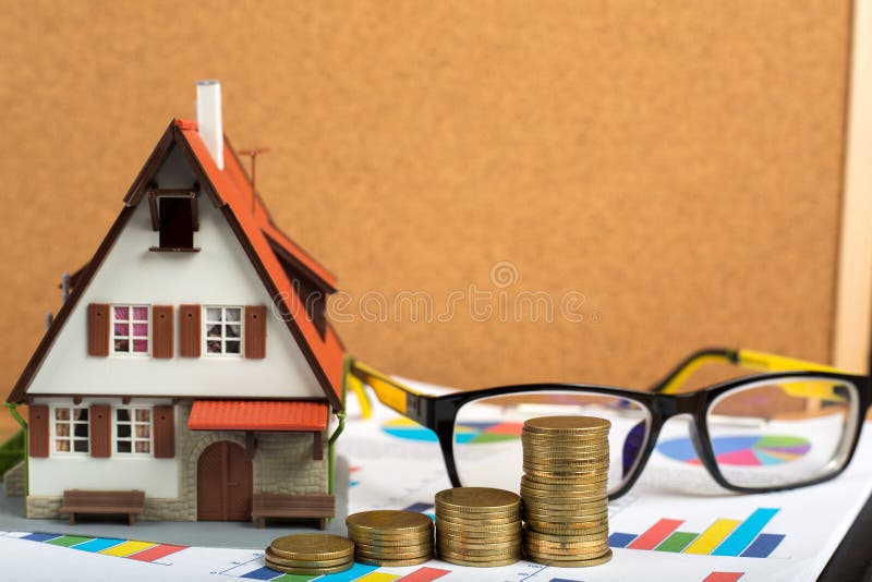 Home and Money stock photo. Image of finance, stack, house - 60424276