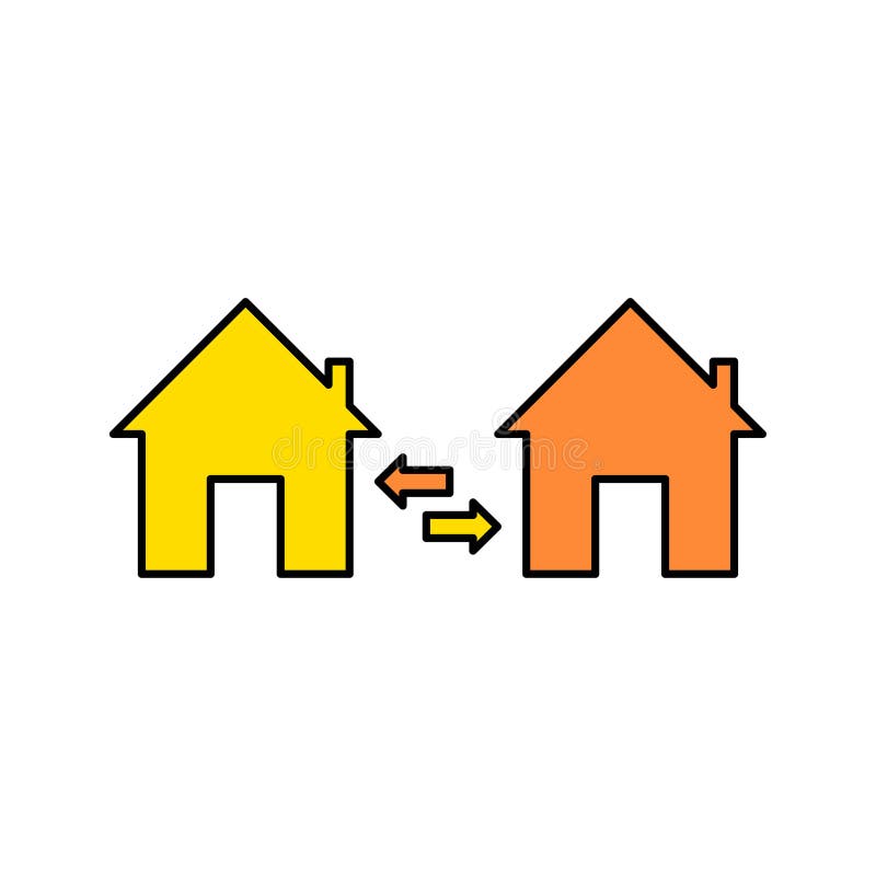 Home, move house icon stock vector. Illustration of cardboard - 271349484