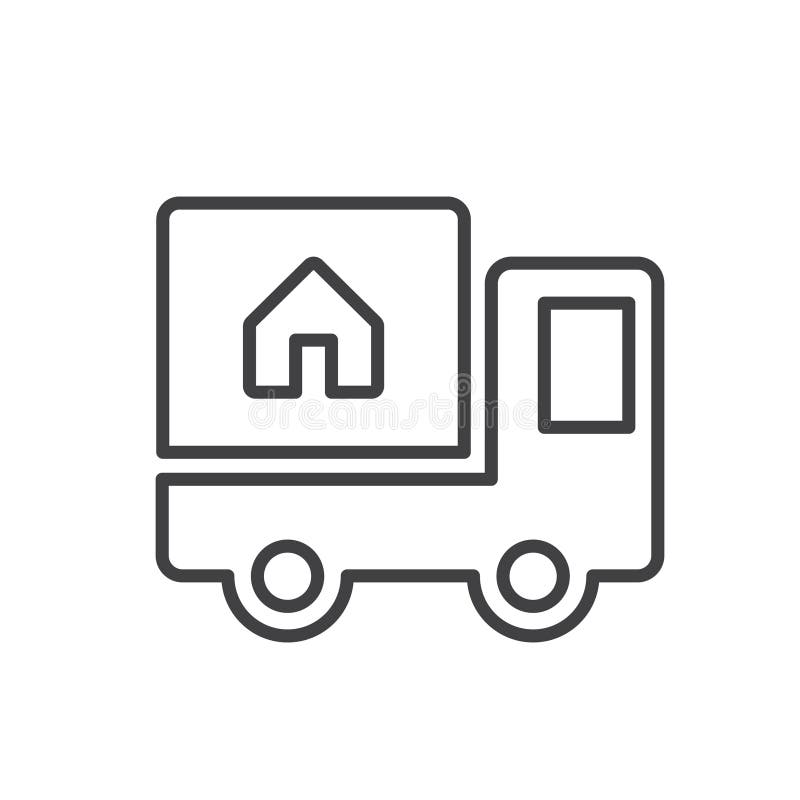 Home Moving Icon stock illustration. Illustration of glyph - 388469753