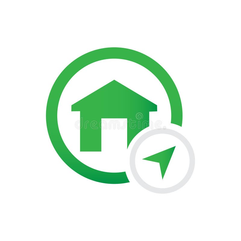 Home navigation icon stock vector. Illustration of house - 7153063