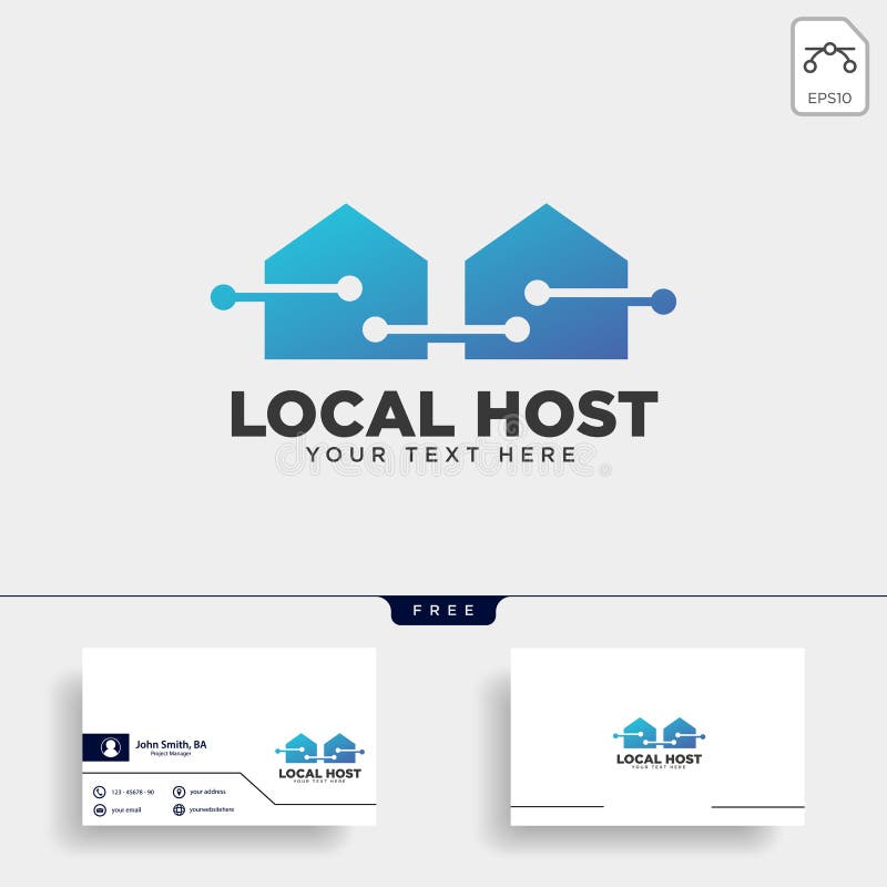 Home Network Connection Logo Template Illustration Stock Vector ...