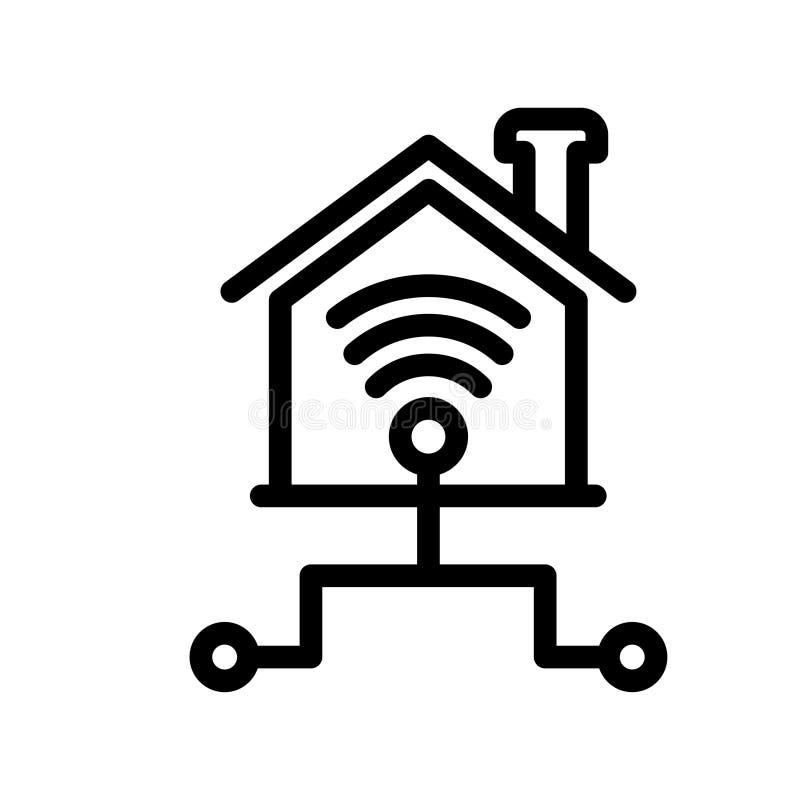 Home network icon stock illustration. Illustration of network - 365647113