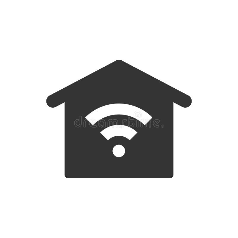 Home Network Icon stock vector. Illustration of wifi - 184354761