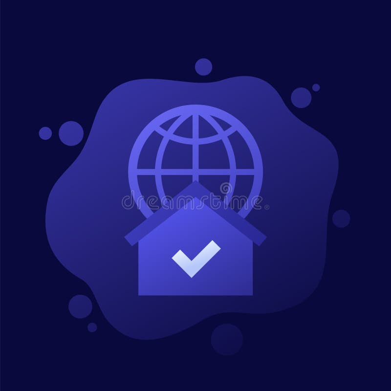 Home Network Icon for Web and Apps, Vector Design Stock Vector ...