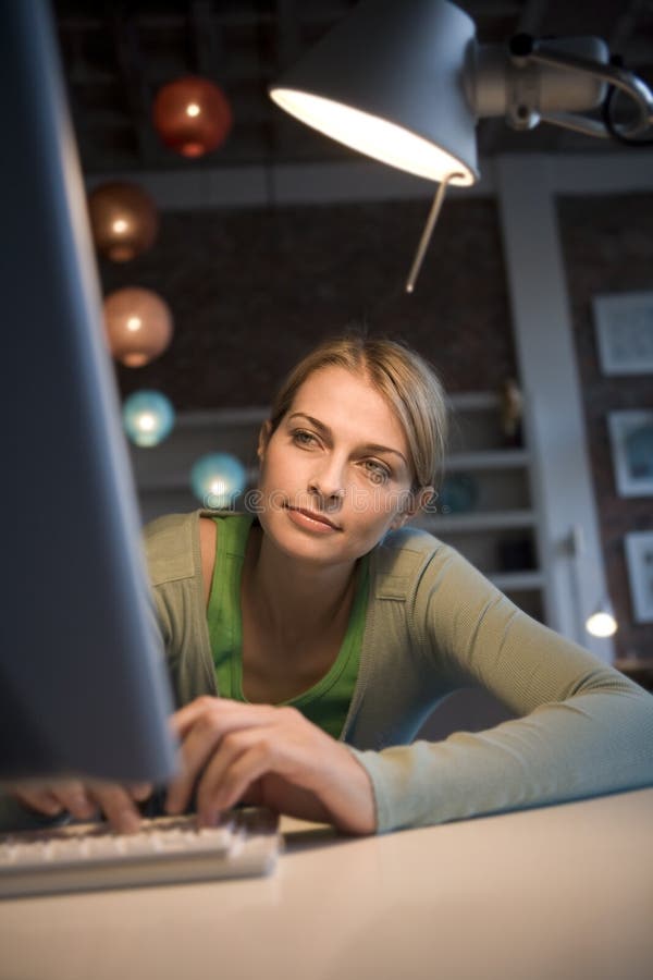 Home office stock photo. Image of cheerful, communications - 9989026