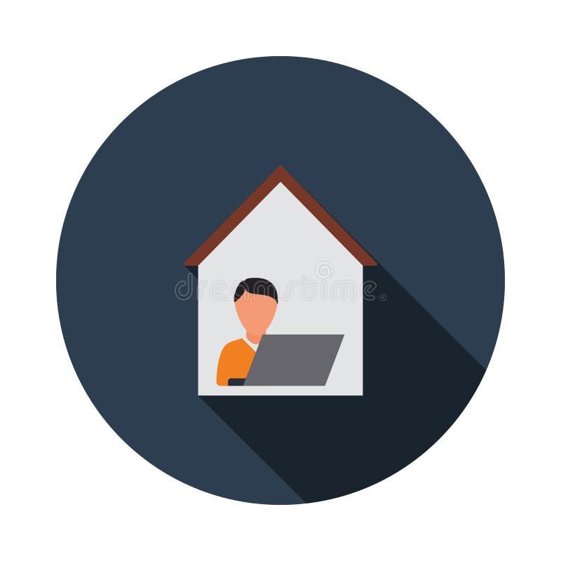 Home Office Icon stock vector. Illustration of campaign - 241996457