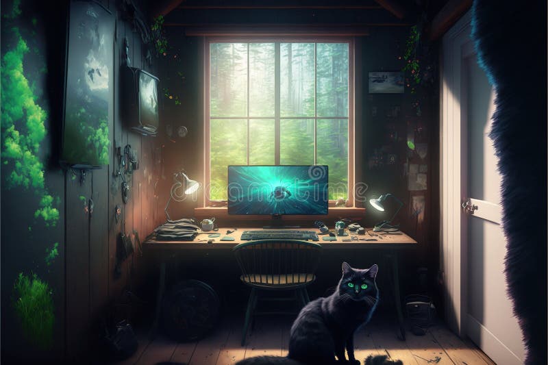 Cat Background Wallpaper Pc Stock Photos - Free & Royalty-Free Stock ...