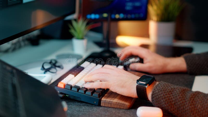 Home Office Interior Modern Interior Computer Working Stock Photo ...