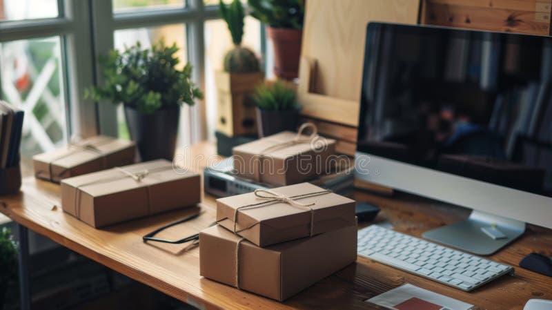 Home Office Packed Gift Boxes Stock Photos - Free & Royalty-Free Stock ...