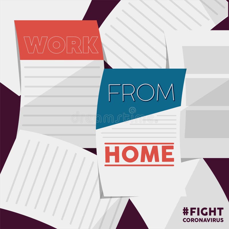 Home office poster stock vector. Illustration of office - 182985657