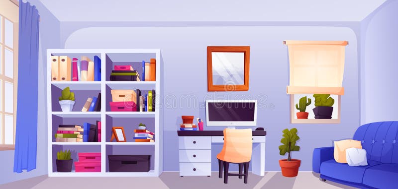Computer Room Cartoon Stock Illustrations – 24,899 Computer Room ...