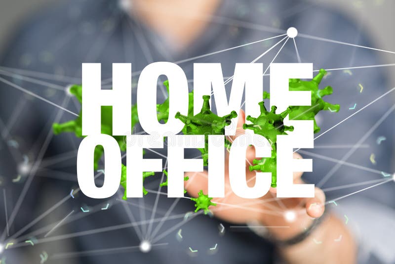 A Home Office Suffering from a Cold at Work and at Home Stock Photo ...