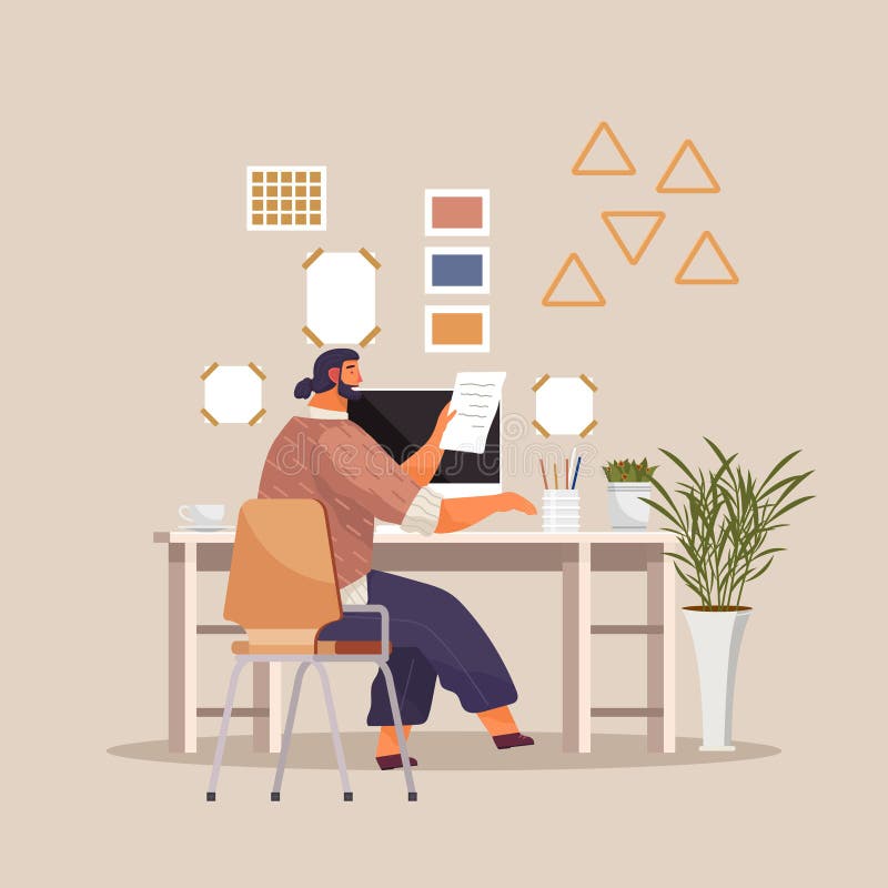 Home Office. Work from Home. Office Area is Equipped with Necessary ...