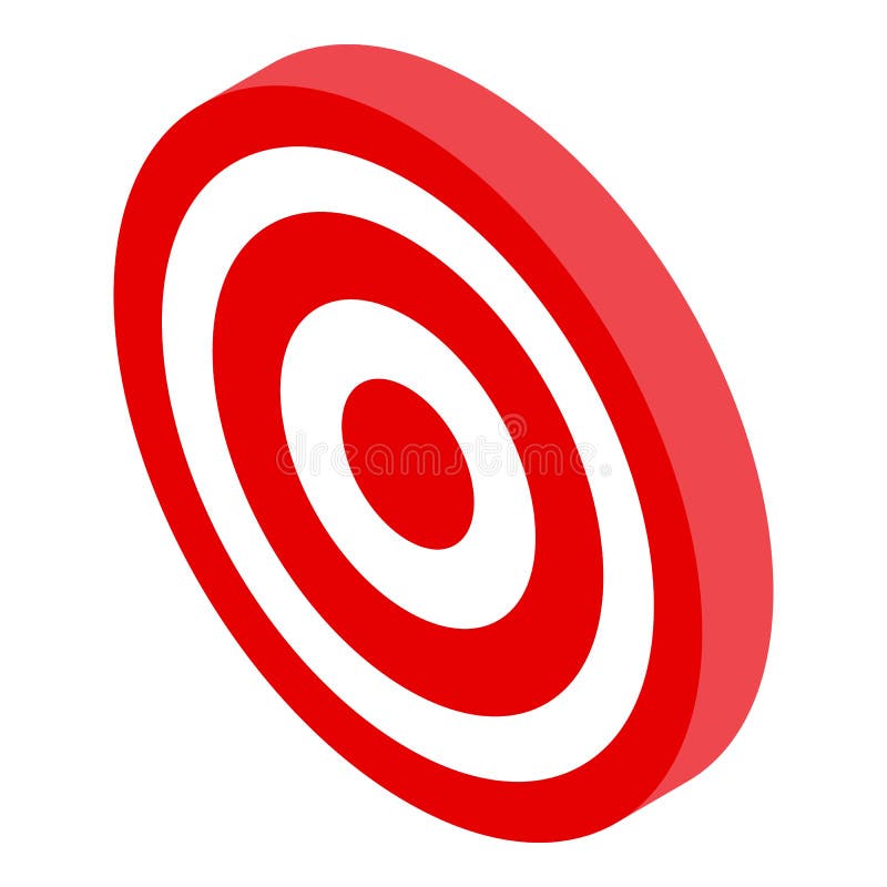 Home Office Work Target Icon, Isometric Style Stock Vector ...