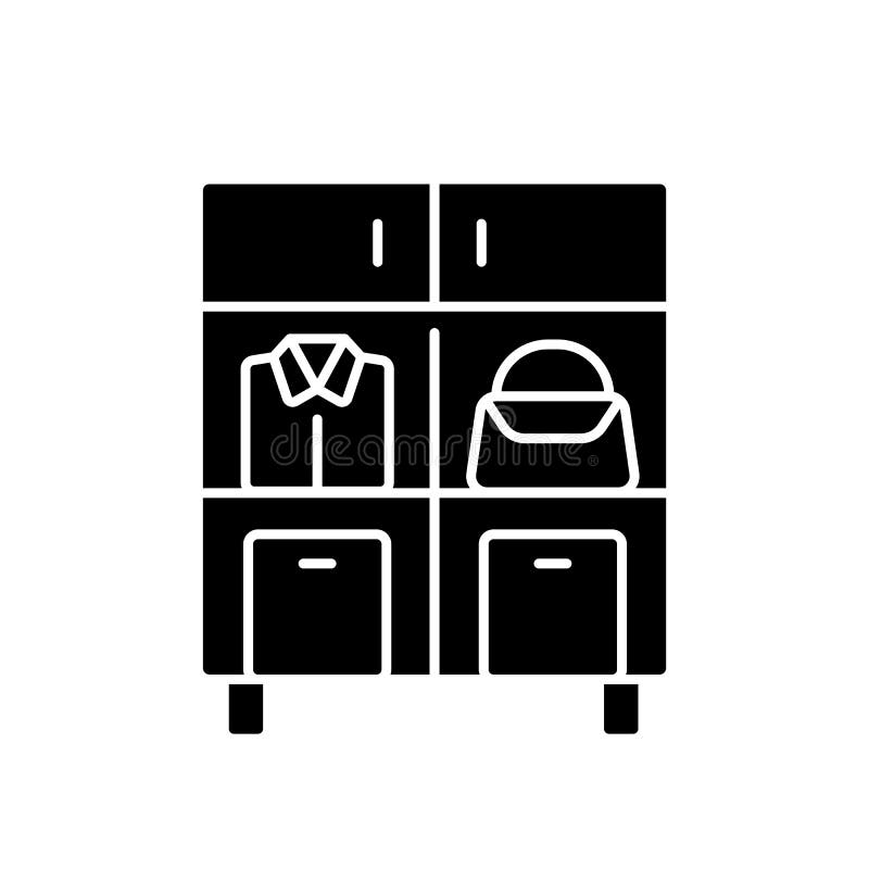 Home Organization Black Glyph Icon Stock Vector - Illustration of order ...