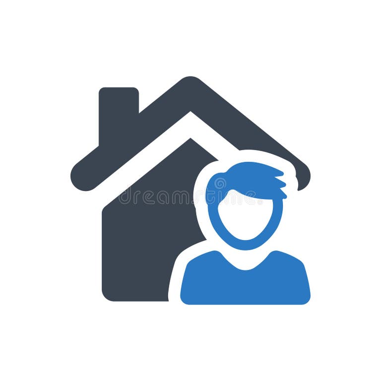 Home owner icon stock vector. Illustration of illustrations - 254772369