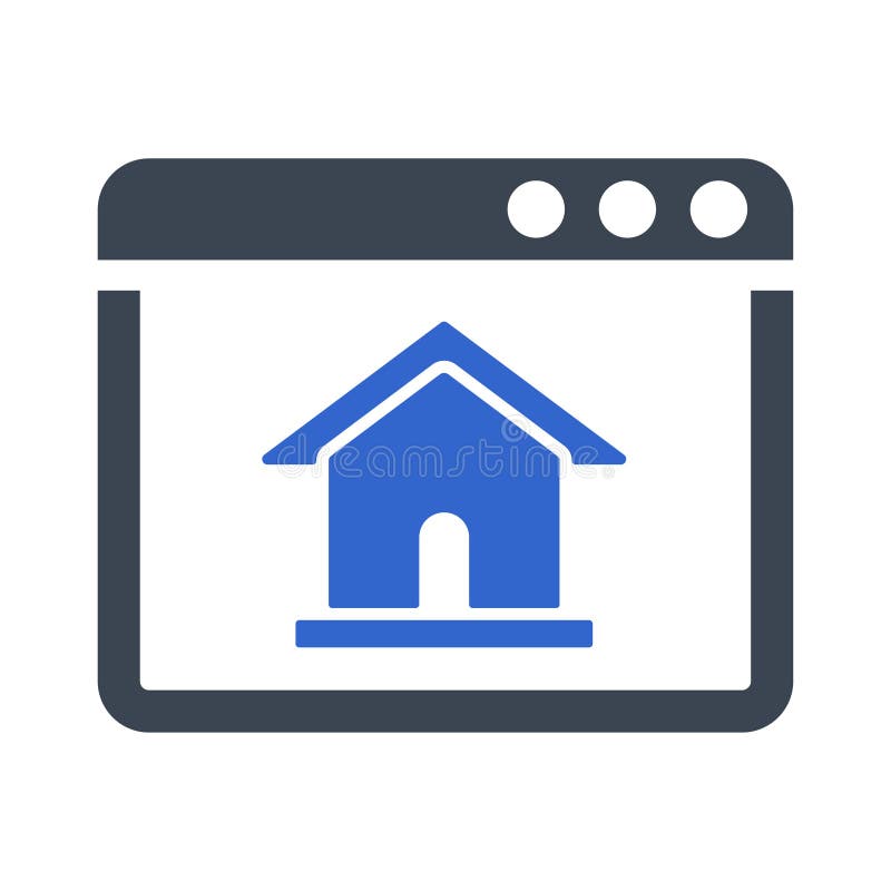 Home Page Icon stock vector. Illustration of meticulously - 197565149