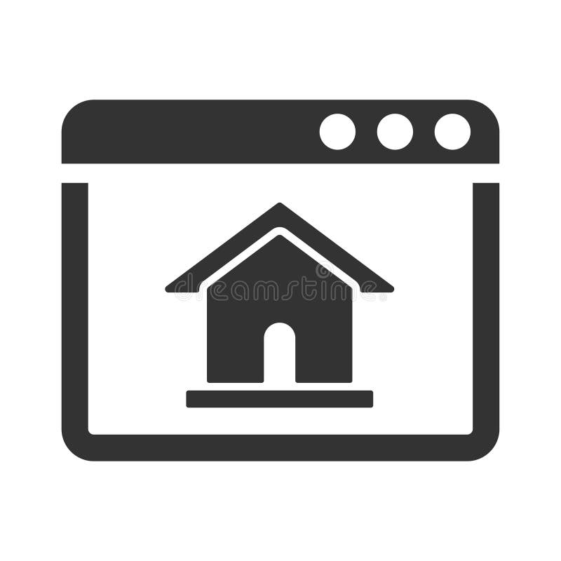 Home Page Icon stock vector. Illustration of page, symbol - 197565392