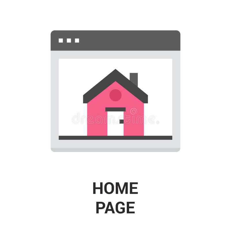 Home page icon stock vector. Illustration of site, sign - 82345036