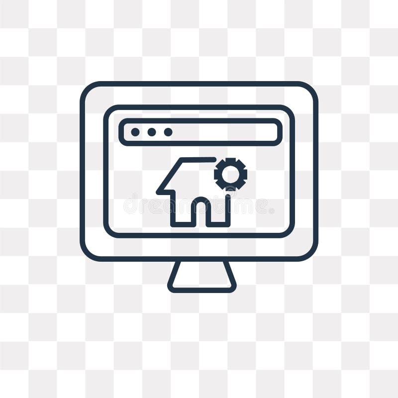 Home Web Page Icon Vector Sign and Symbol Isolated on White Background ...