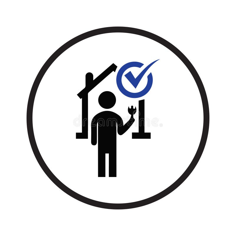 Home paint check icon stock vector. Illustration of improvement - 264376496