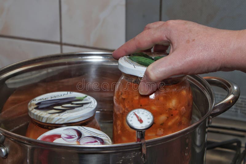 Home Pasteurization of Food Stock Photo - Image of cuisine, hand: 266589084