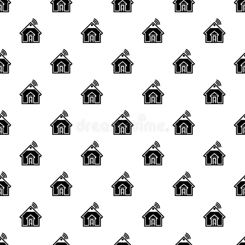 Home pattern seamless stock illustration. Illustration of cabin - 125835271