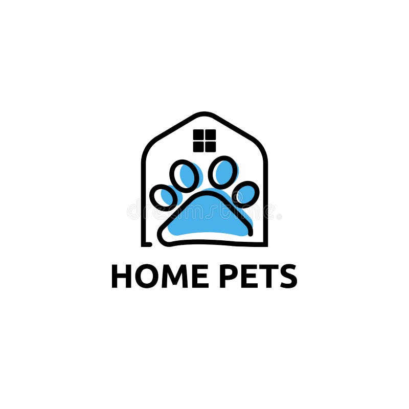 Home Pet Logo Vector Concept, Icon, Element, and Template for Company ...