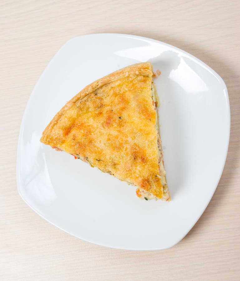 Home Pie with Cheese and Vegetable Stock Image - Image of baked ...