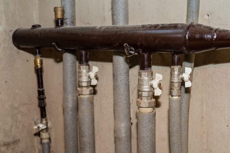 Home Pipes. Home (real Estate) Construction. Repair Estate Stock Photo ...