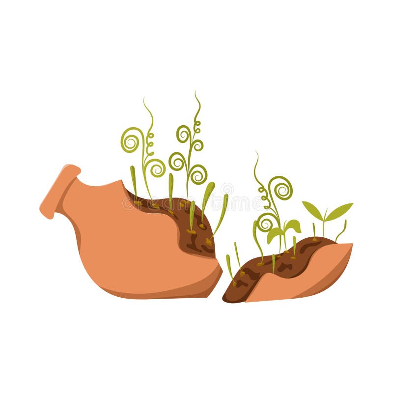 Broken Plant Pot Stock Illustrations – 423 Broken Plant Pot Stock ...