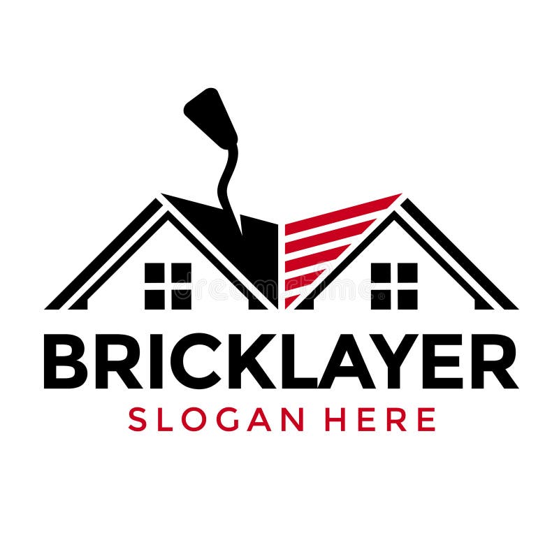 Home Plastering Logo Design Vector Stock Vector - Illustration of ...